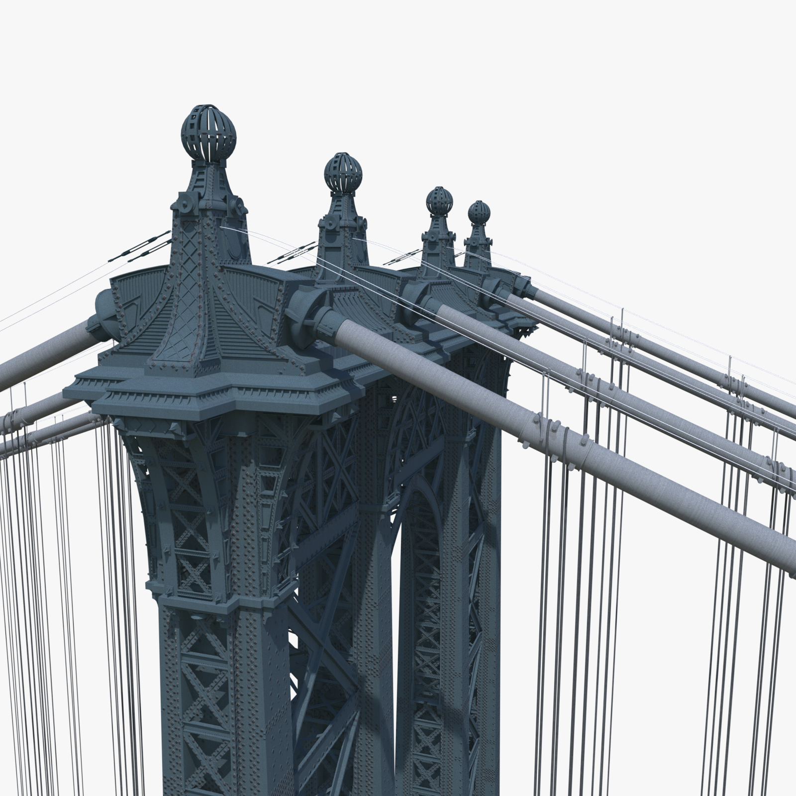 manhattan bridge 3d c4d