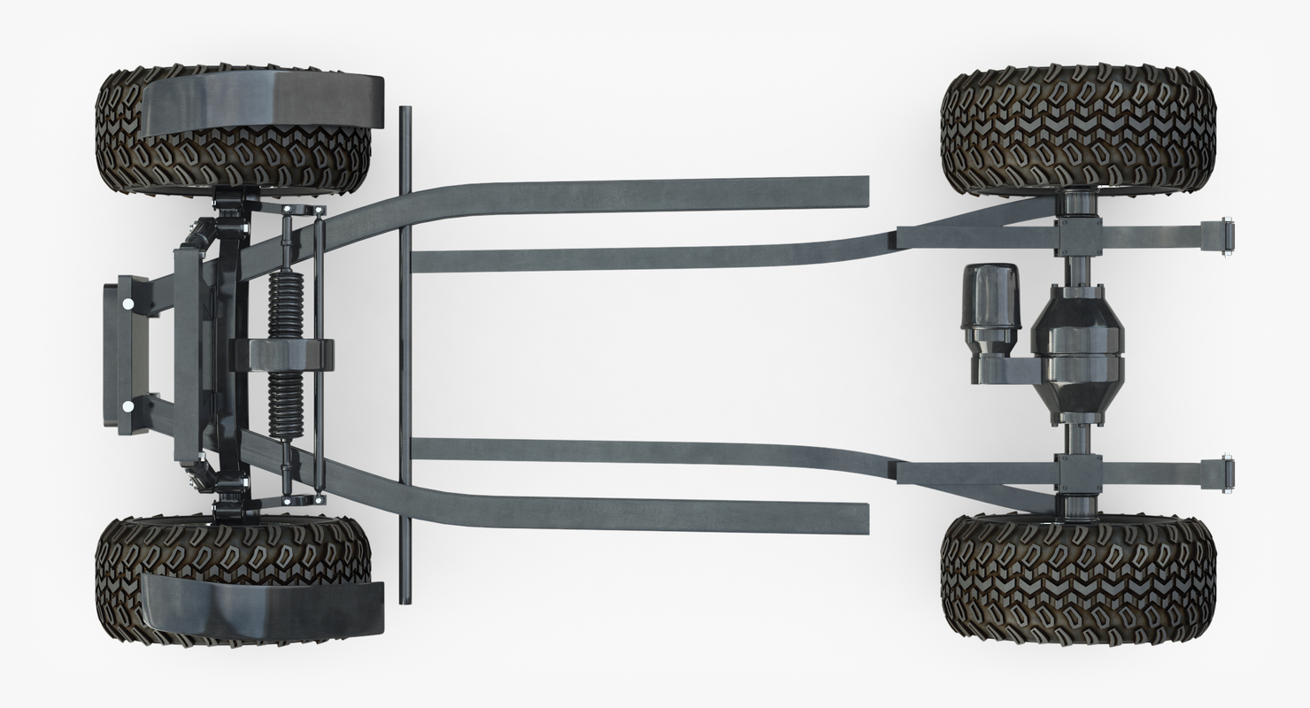 Golf car chassis frame 3D - TurboSquid 1149481