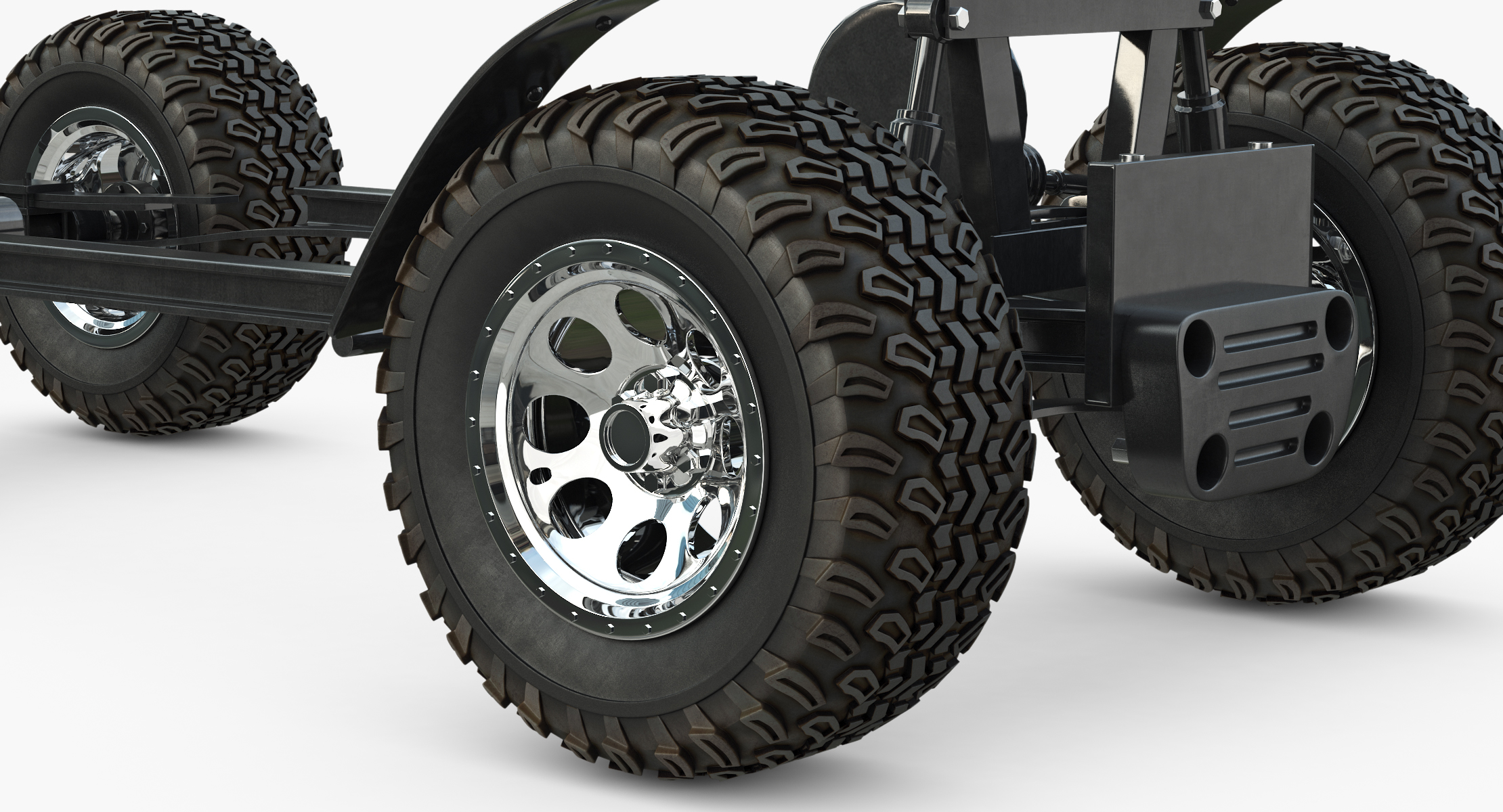 Golf car chassis frame 3D - TurboSquid 1149481