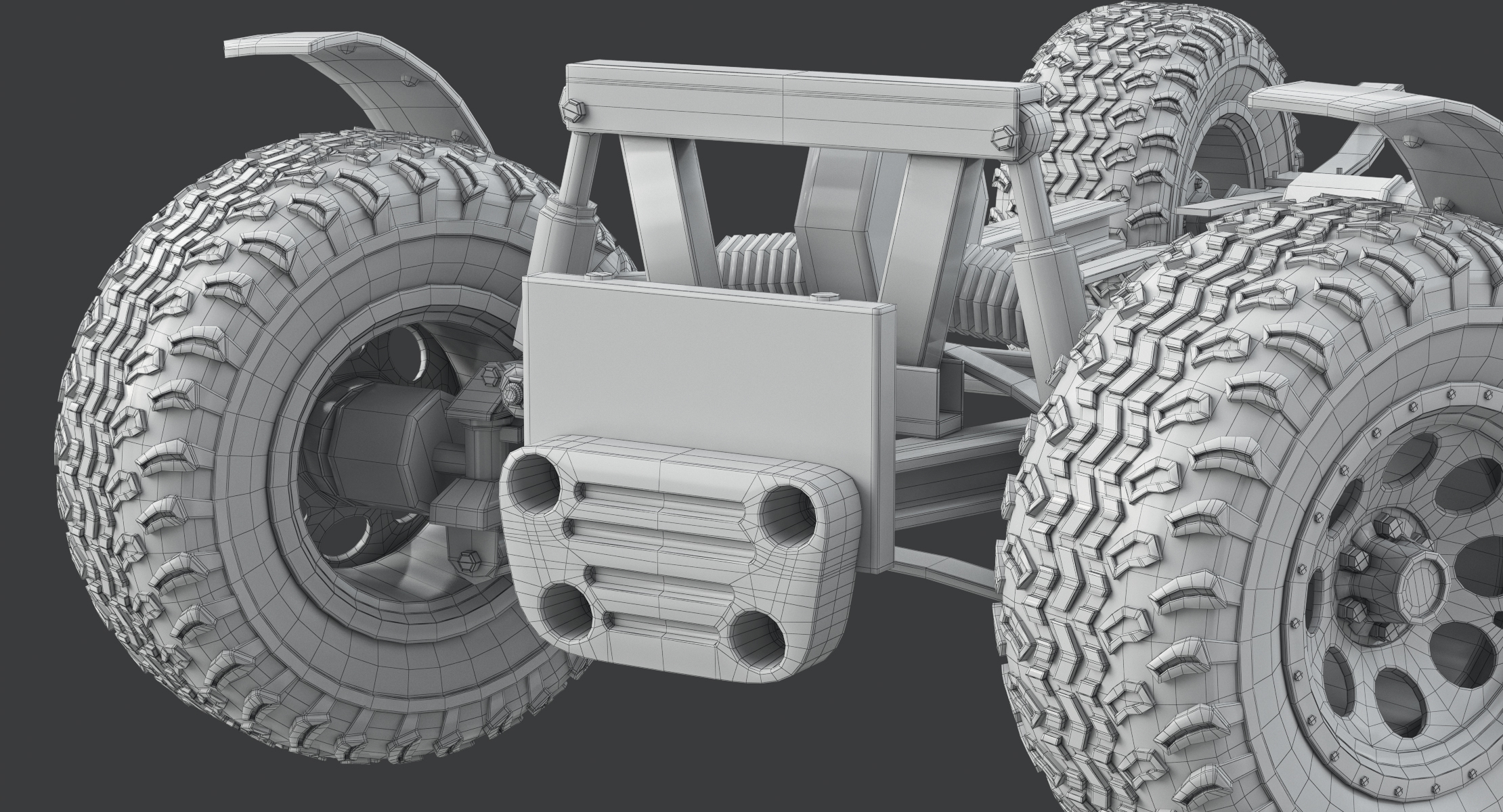 Golf car chassis frame 3D - TurboSquid 1149481