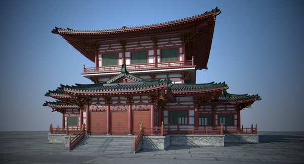chinese palace 3d model