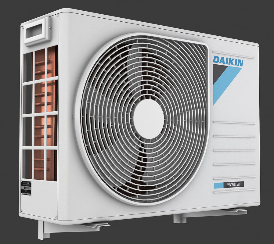 3d model of air conditioner daikin