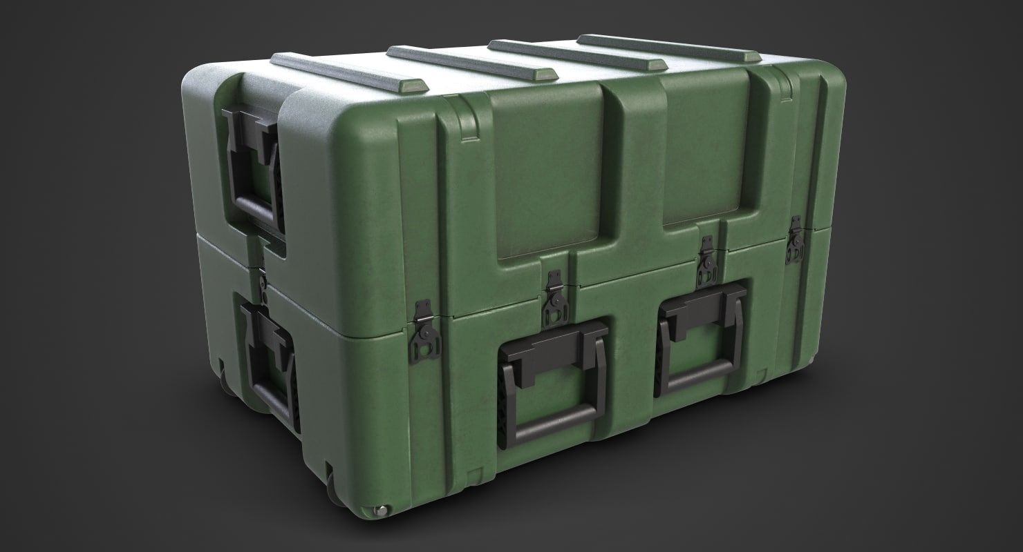 3d model military case 2