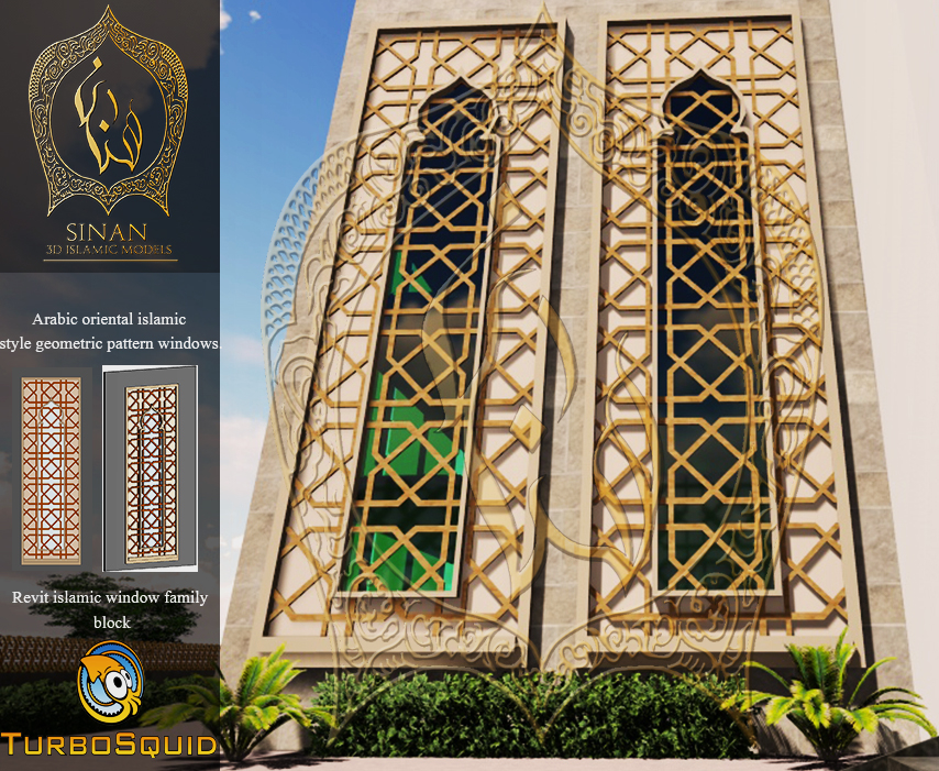 Building Revit Family Islamic Window Modern