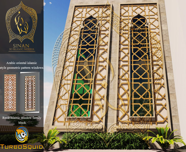 Building Revit Family Islamic Window Modern