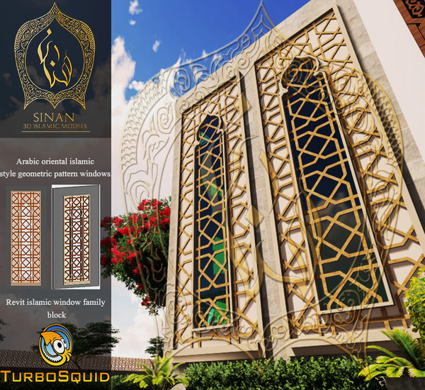 Building Revit Family Islamic Window Modern