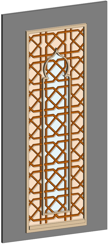 Building Revit Family Islamic Window Modern