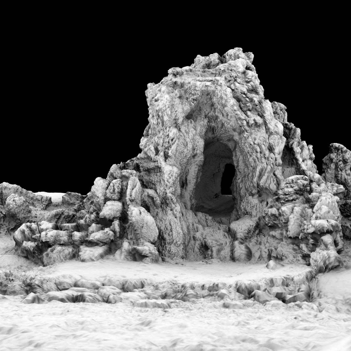 3d cave landscape model