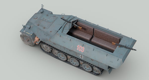 ww2 german hanomag sdkfz 3ds