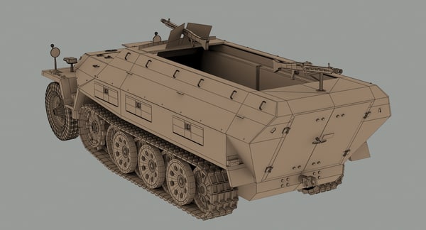 ww2 german hanomag sdkfz 3ds