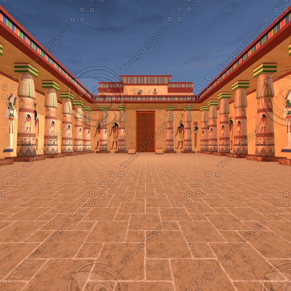 3d c4d luxor temple