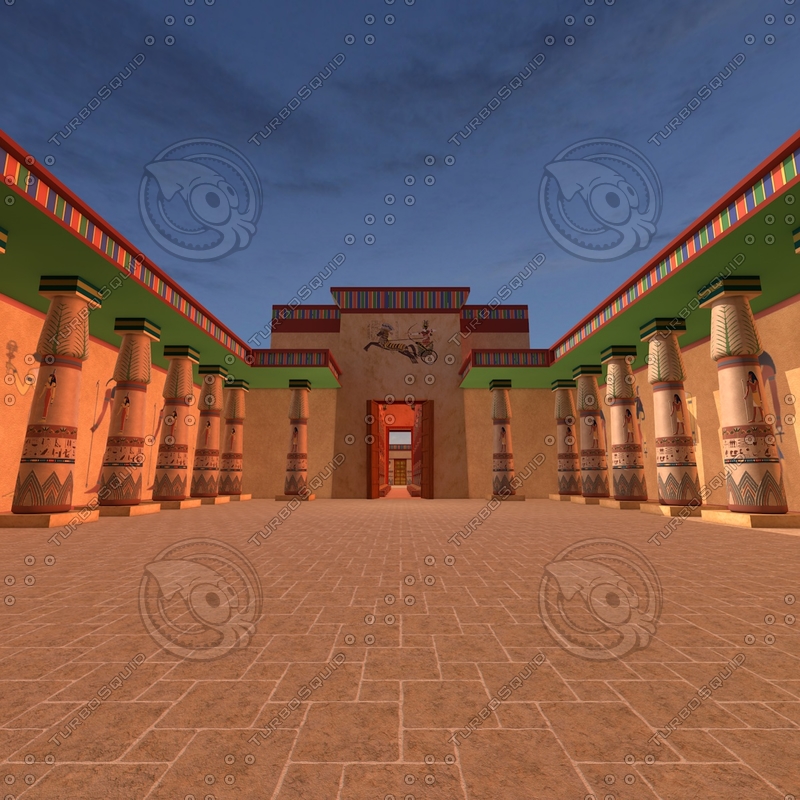 3d c4d luxor temple