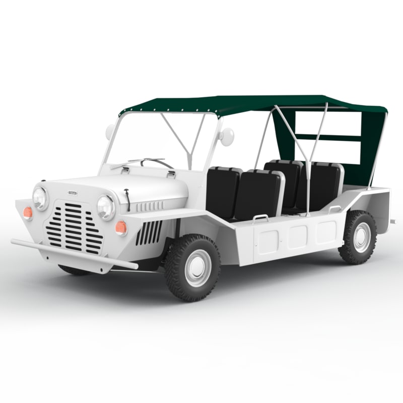 austin mini moke 3d model