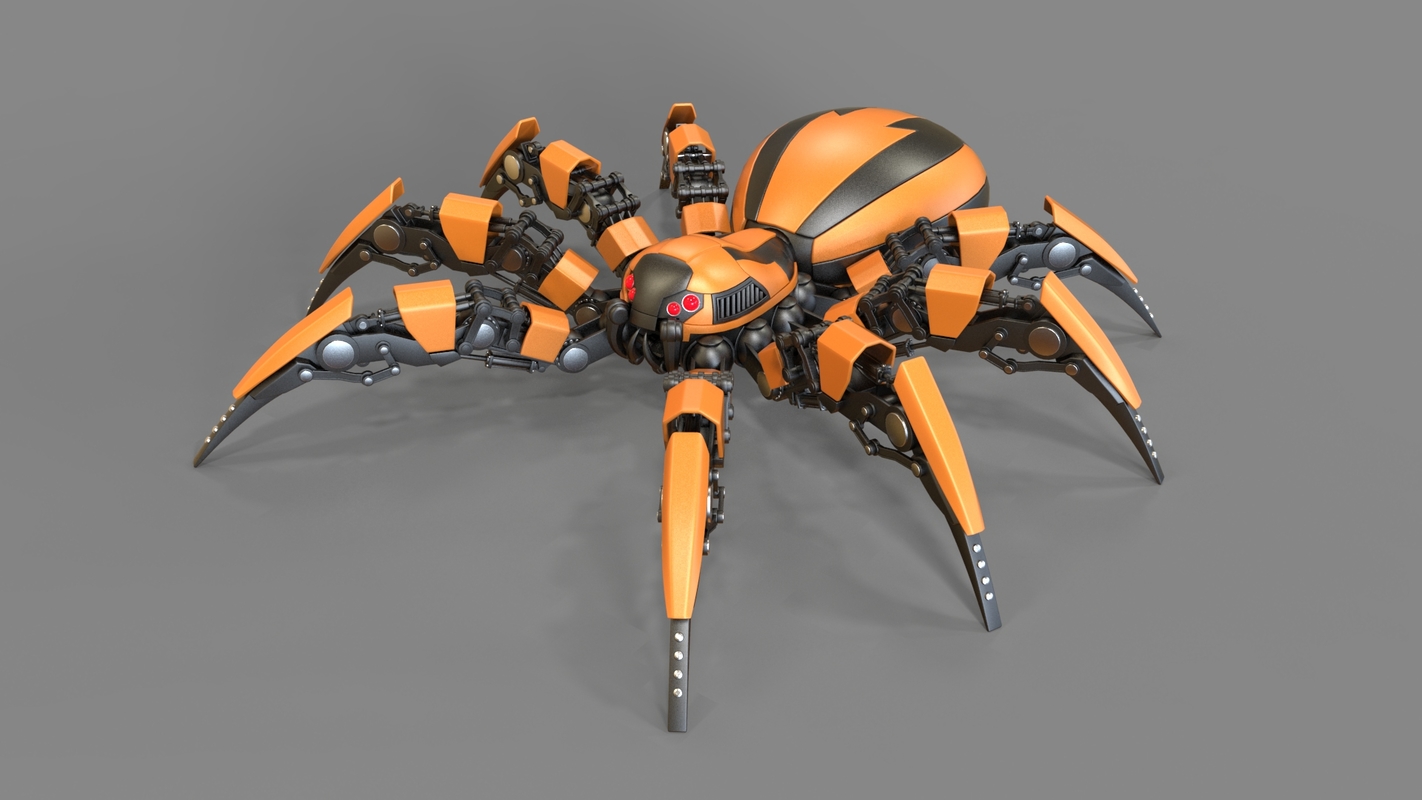 3d c4d robot spider