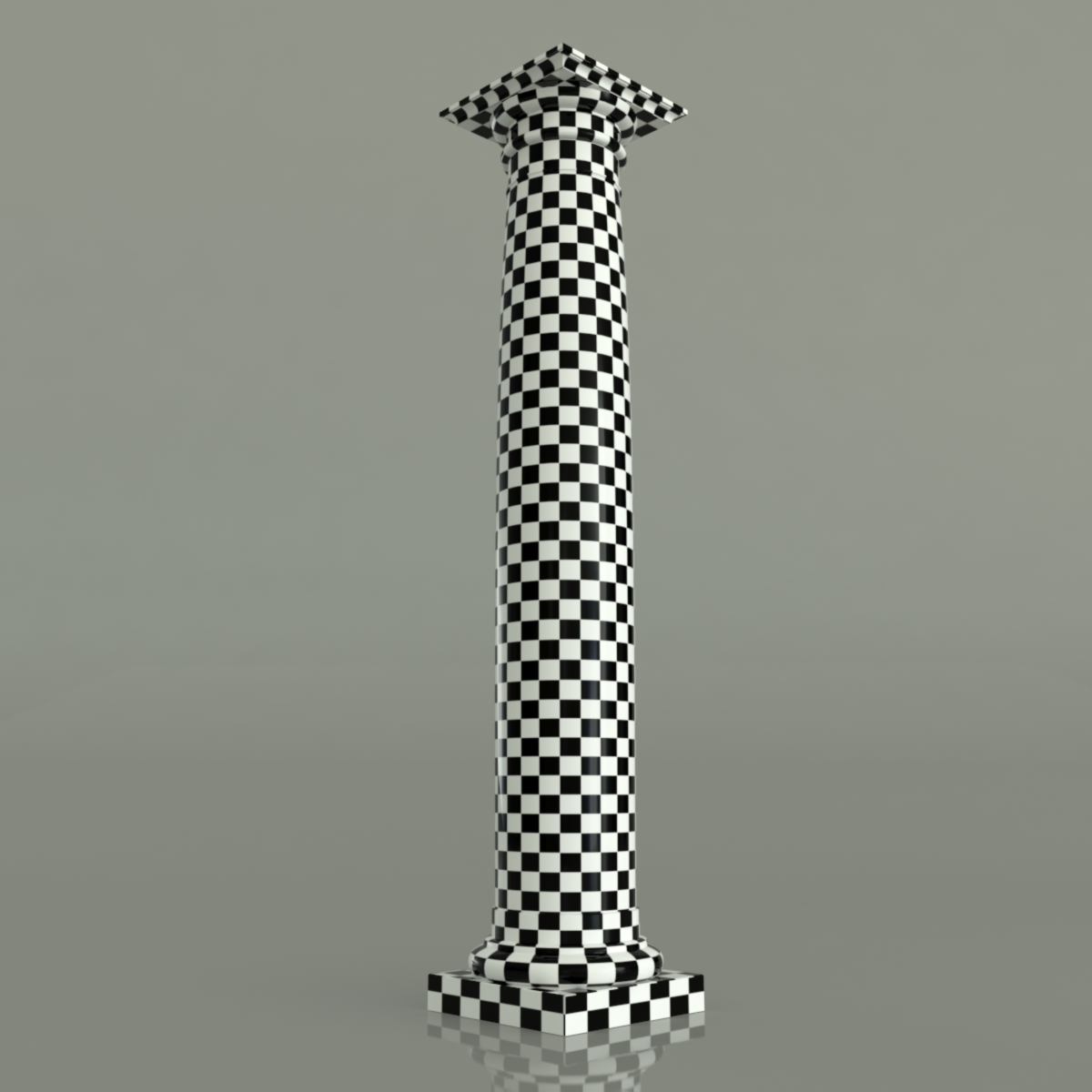 3d Tuscan Column Model