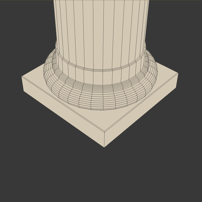 3d tuscan column model