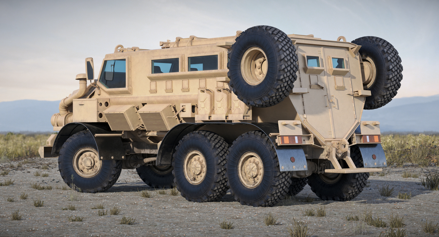 truck military sand casspir max