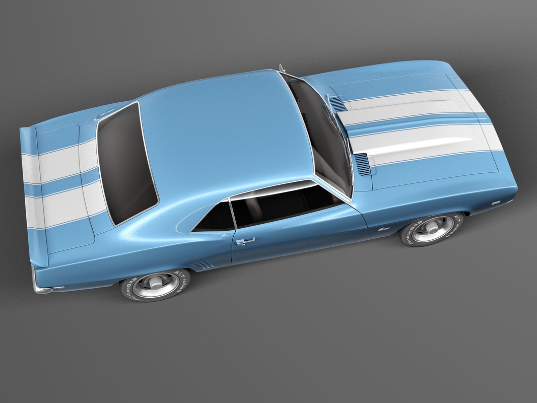 chevrolet camaro ss 1969 3d model