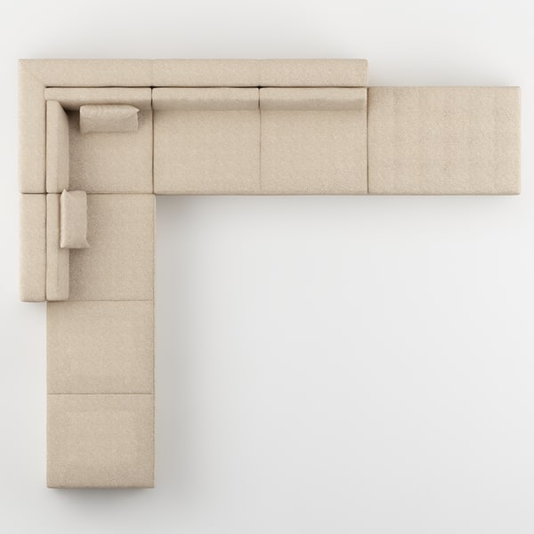 3d model fabric sofa