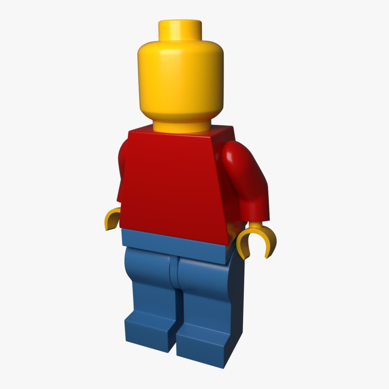 lego minifig 3d obj