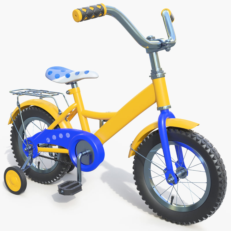 3d model child bike