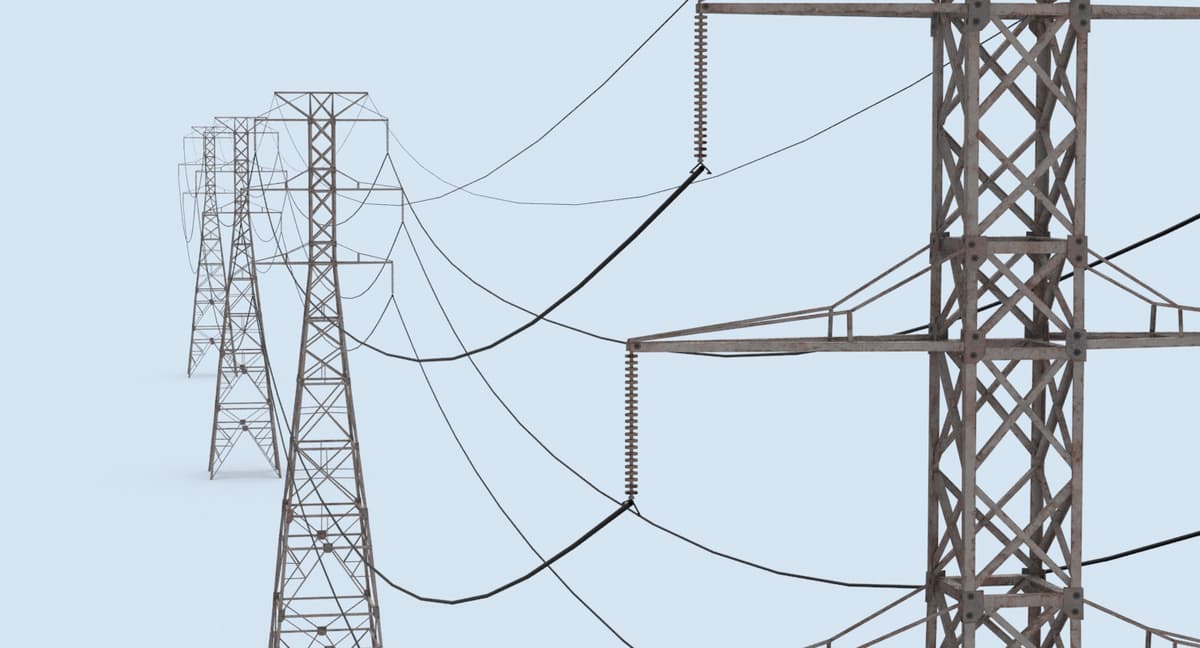3D power-lines- high-tension - TurboSquid 1160411