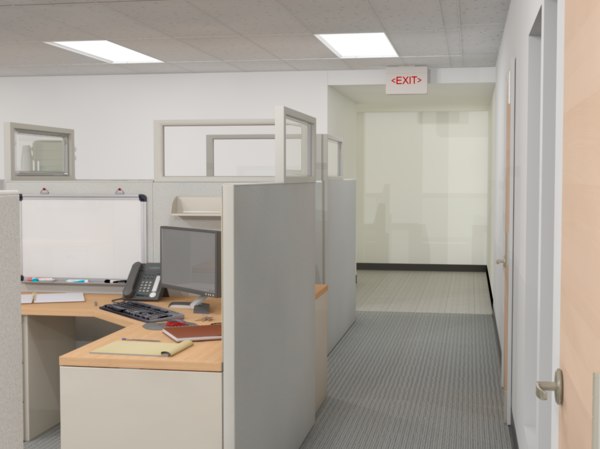 obj corporate cubicle area office