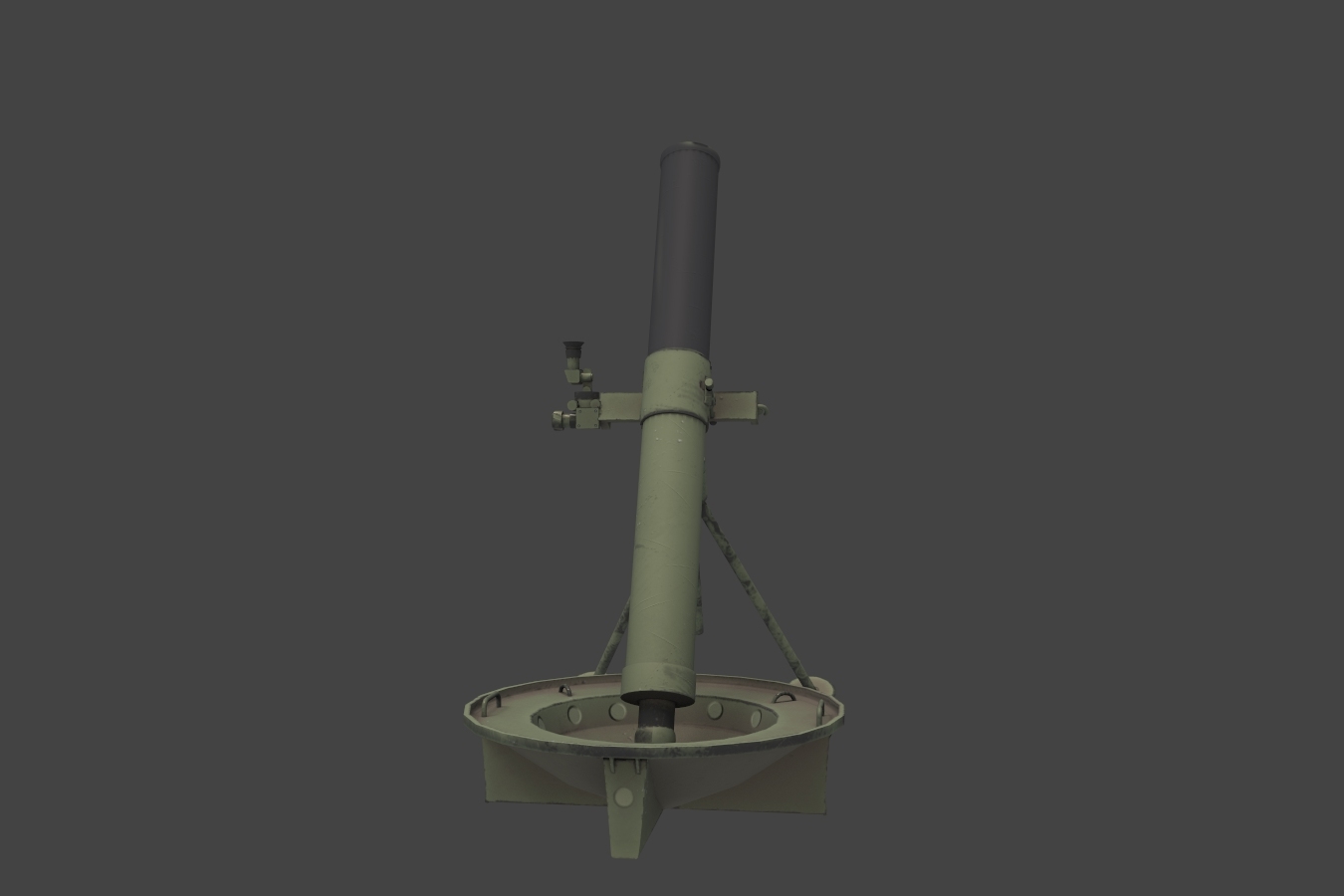 m-75 120mm mortar 3d model
