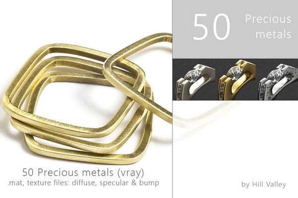 Materials 3ds Max Texture METALS PRECIOUS METAL