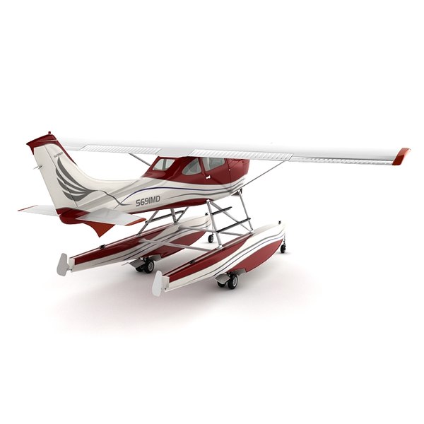 seaplane sea 3d model