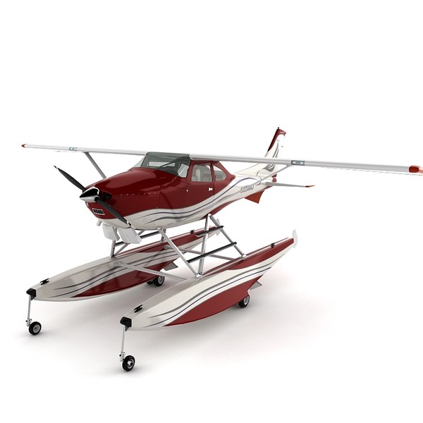 seaplane sea 3d model