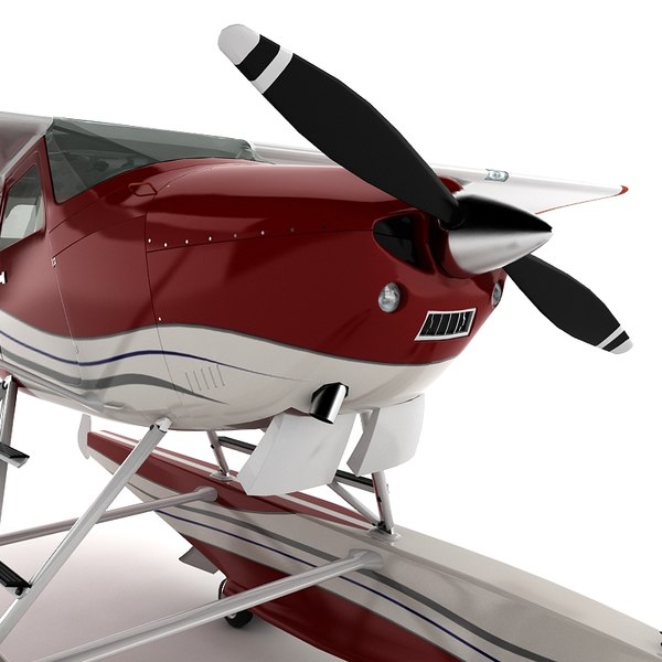 seaplane sea 3d model