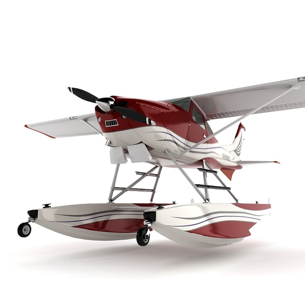 seaplane sea 3d model