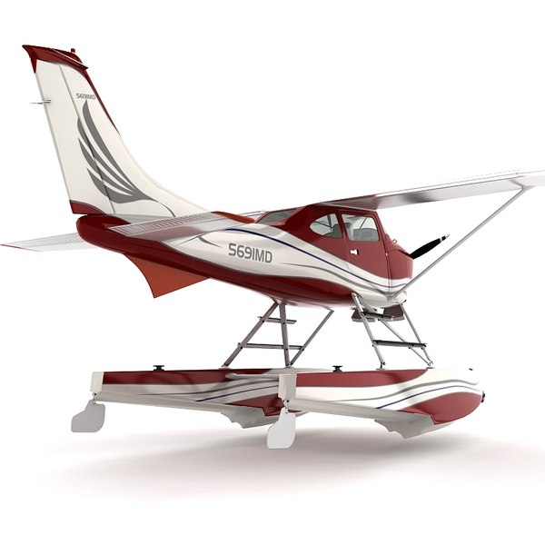 seaplane sea 3d model