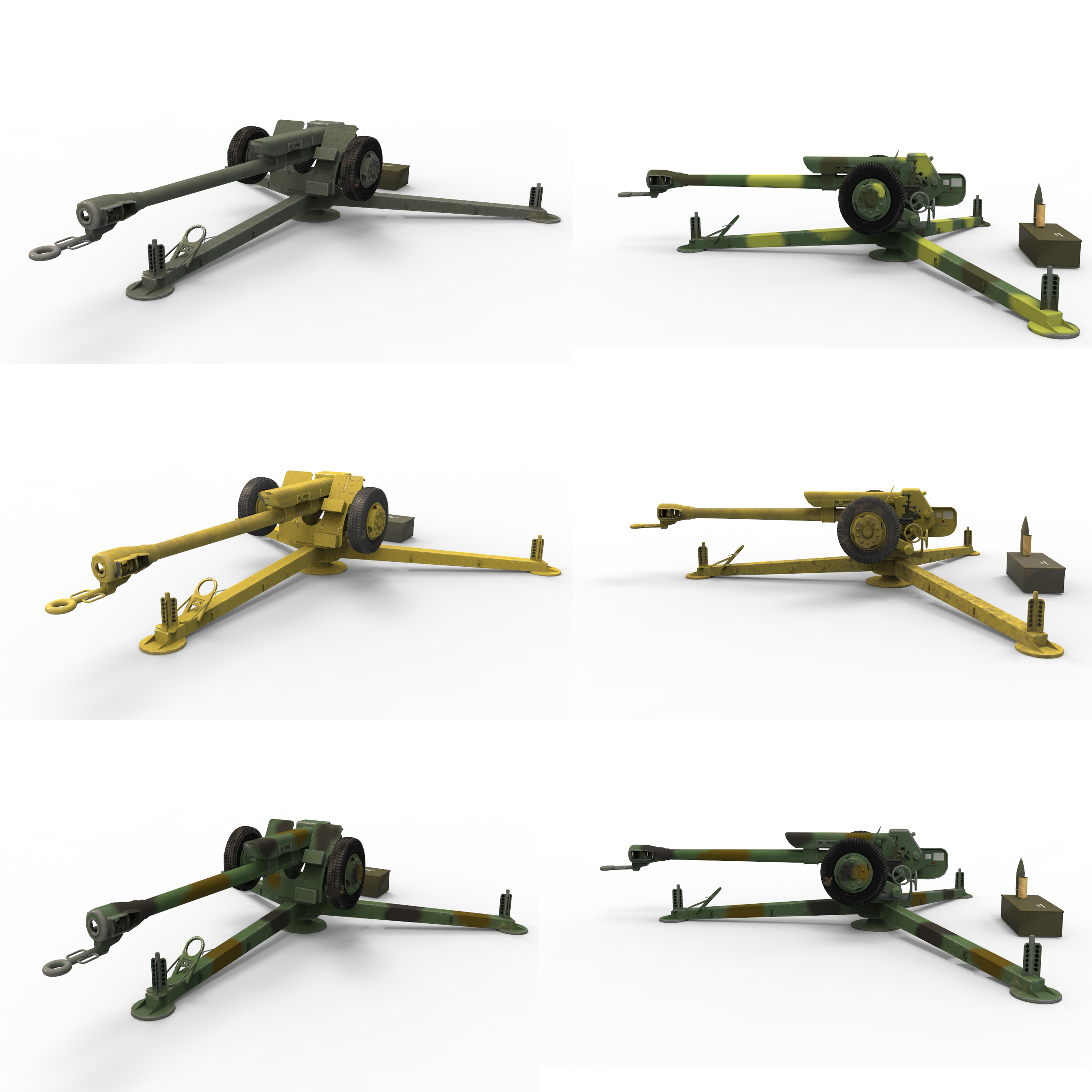 ready soviet d30 3d model