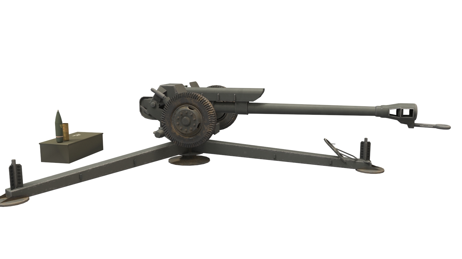 ready soviet d30 3d model