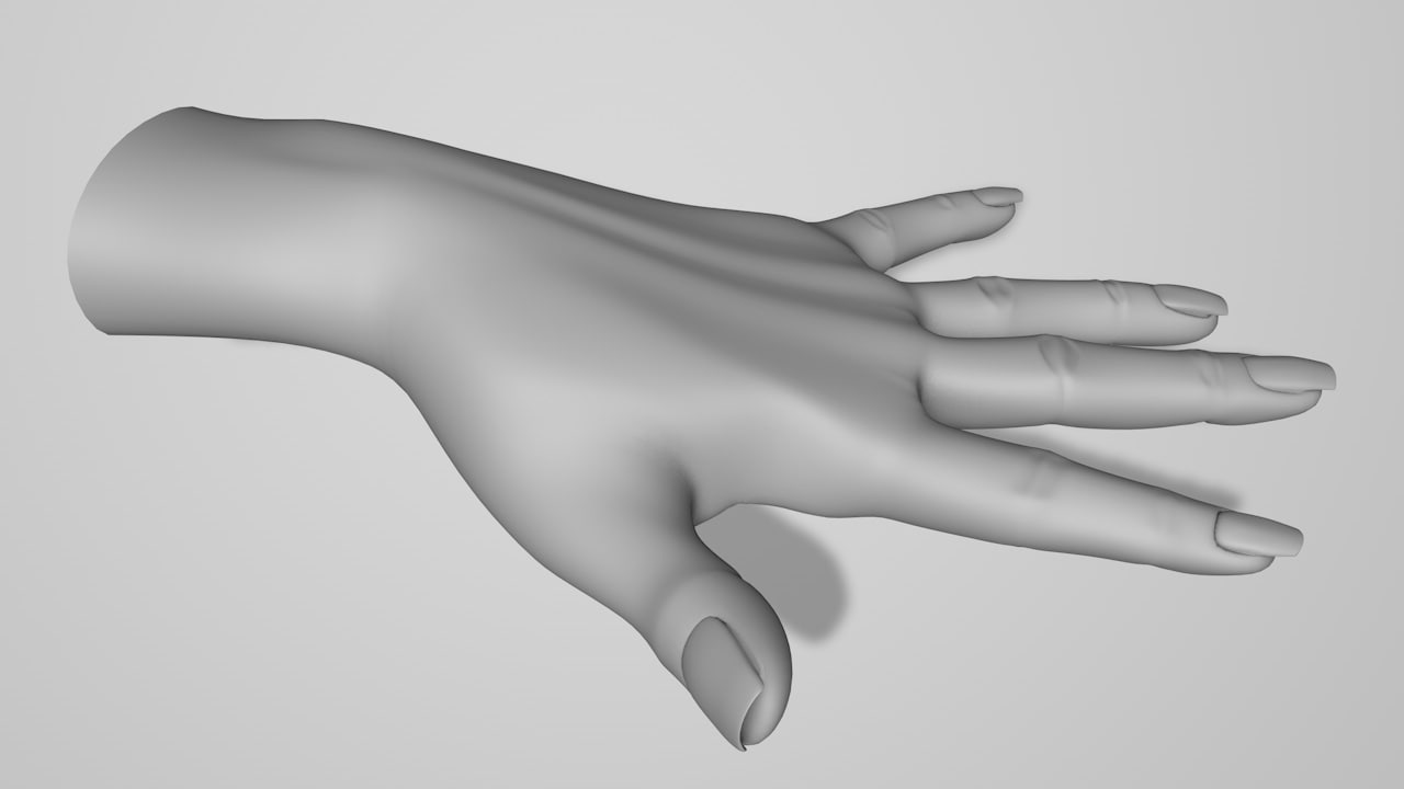 woman girl female 3d model