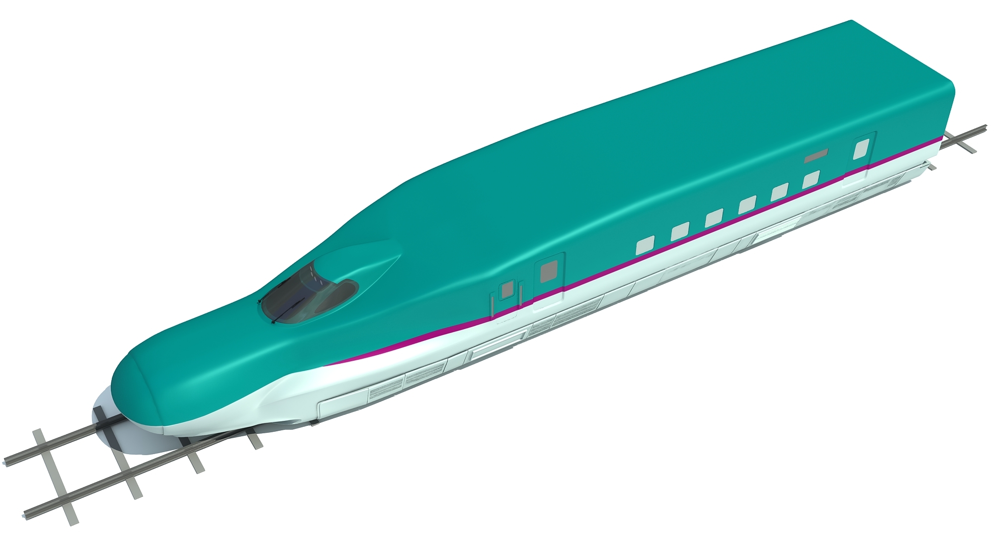 Shinkansen train 3D model - TurboSquid 1170368