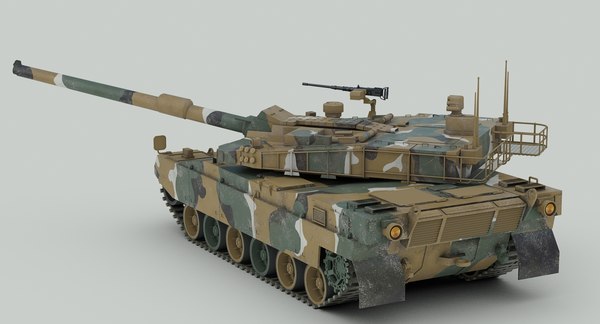 k2 black panther battle tank 3d max