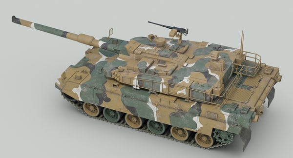 k2 black panther battle tank 3d max