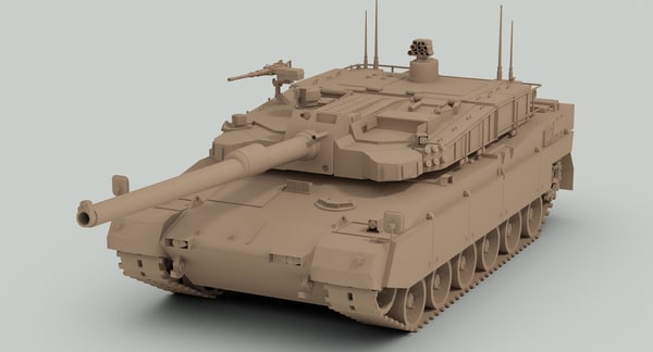 k2 black panther battle tank 3d max