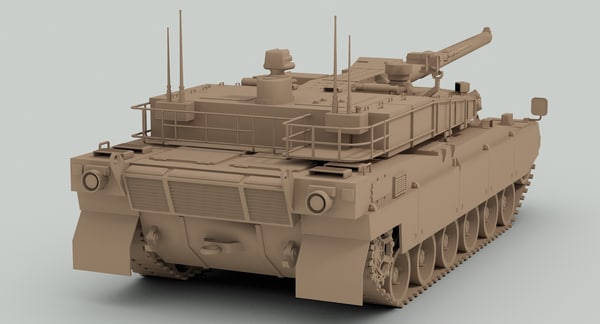 k2 black panther battle tank 3d max