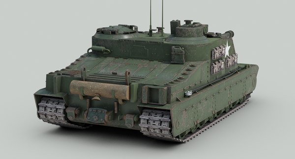 3d ww2 a39 tortoise tank track model