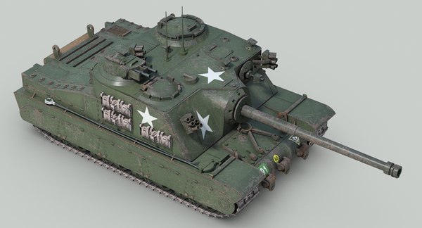 3d ww2 a39 tortoise tank track model