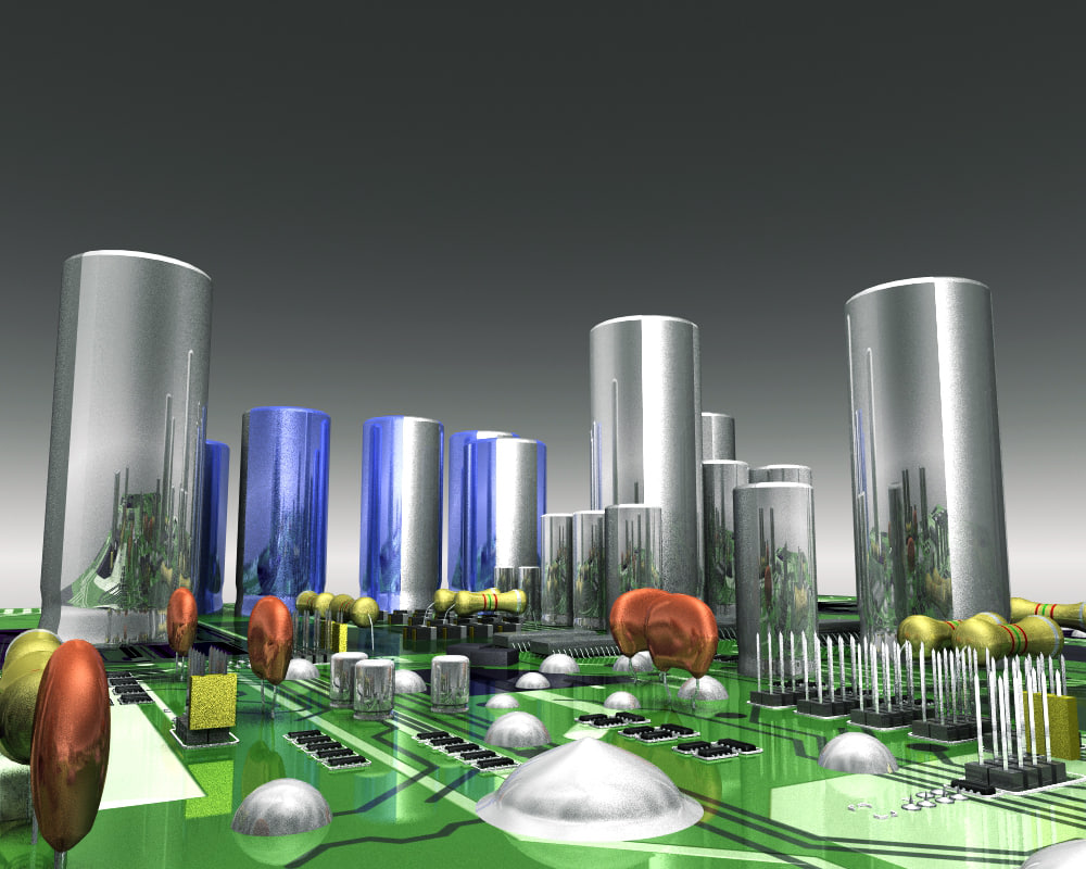 3d circuit board model