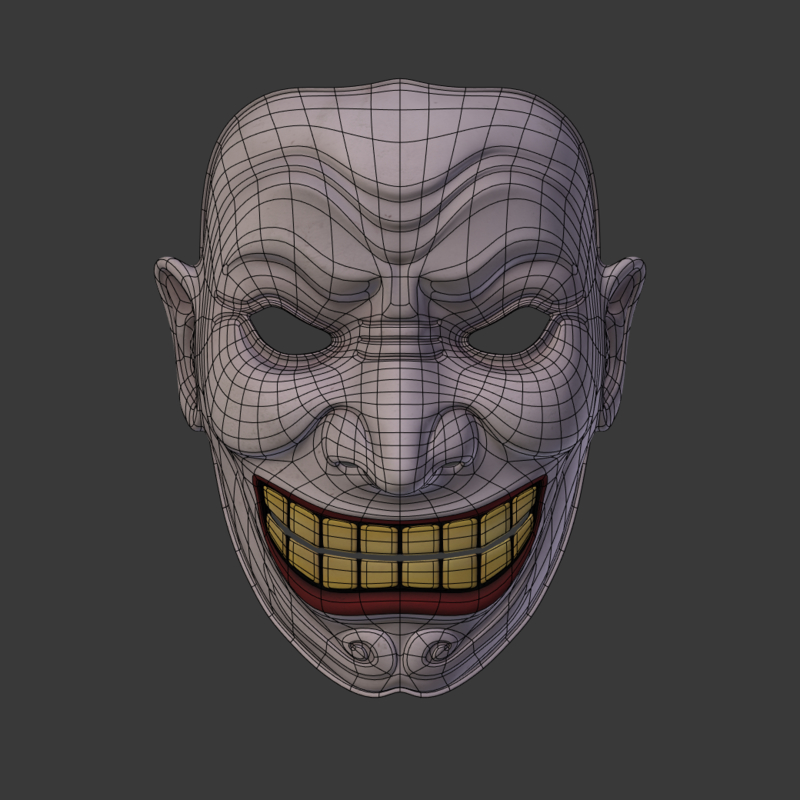 clown mask 3d model