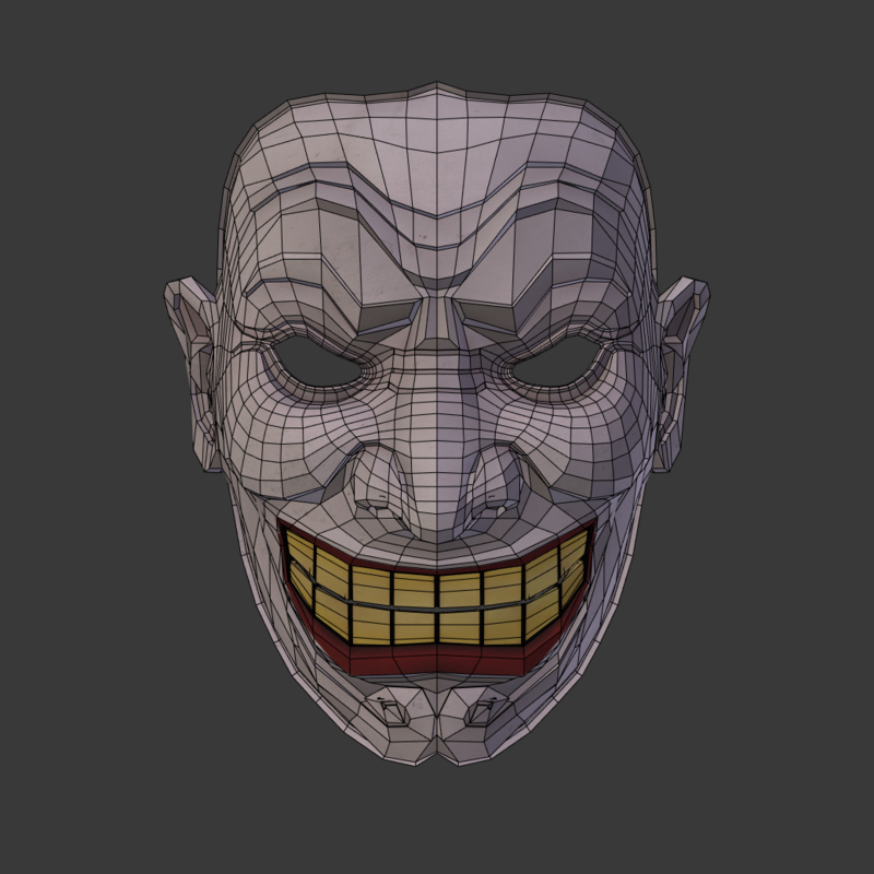 clown mask 3d model