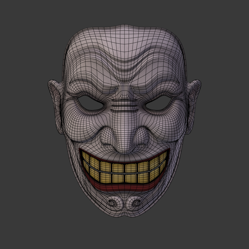 clown mask 3d model