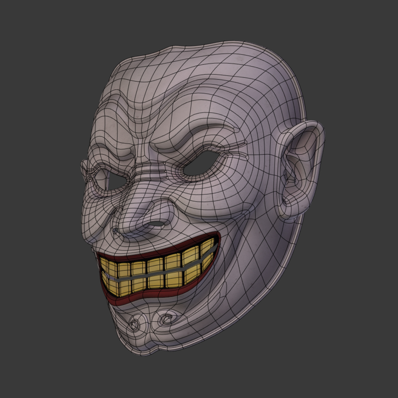 clown mask 3d model