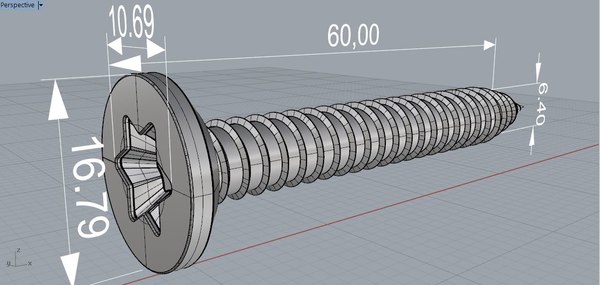 modèle 3D de Modèle de vis 3D Buldeks Vida Clear Model modèle d ...